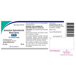 AZELASTINE HCL SN 137MCG NASAL SOLUTION